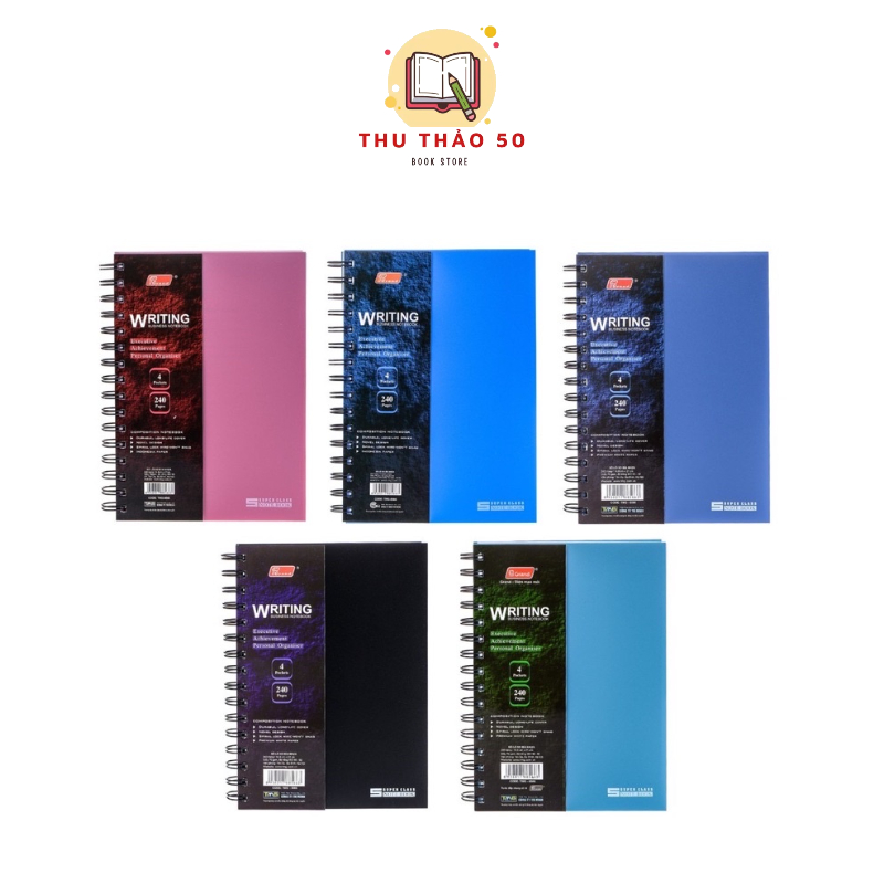 Sổ lò xo A4 A5 A6 B5 240 trang bìa nhựa PGrand Trí Minh 8564 - Văn phòng phẩm Thu Thảo | Shopee ...