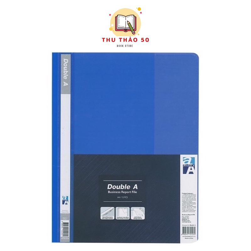 Bìa file lưu trữ hồ sơ bấm lổ, bìa acco Double A khổ A4. - Văn phòng ...