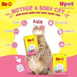 Thức ăn Me-o mother and baby cat cho mèo mẹ, mèo đang mang bầu và mèo ...