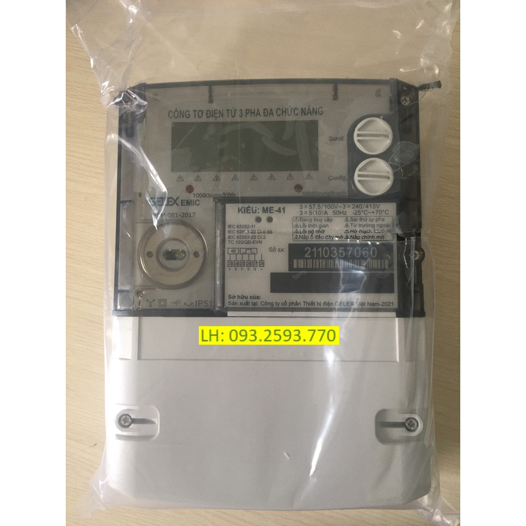 Công tơ điện tử 3 pha ME-41 - GELEX EMIC | Shopee Việt Nam