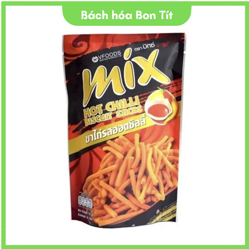Ăn vặt- Bim Bim tăm que Mix Vfoods Thái Lan 60g | Shopee Việt Nam