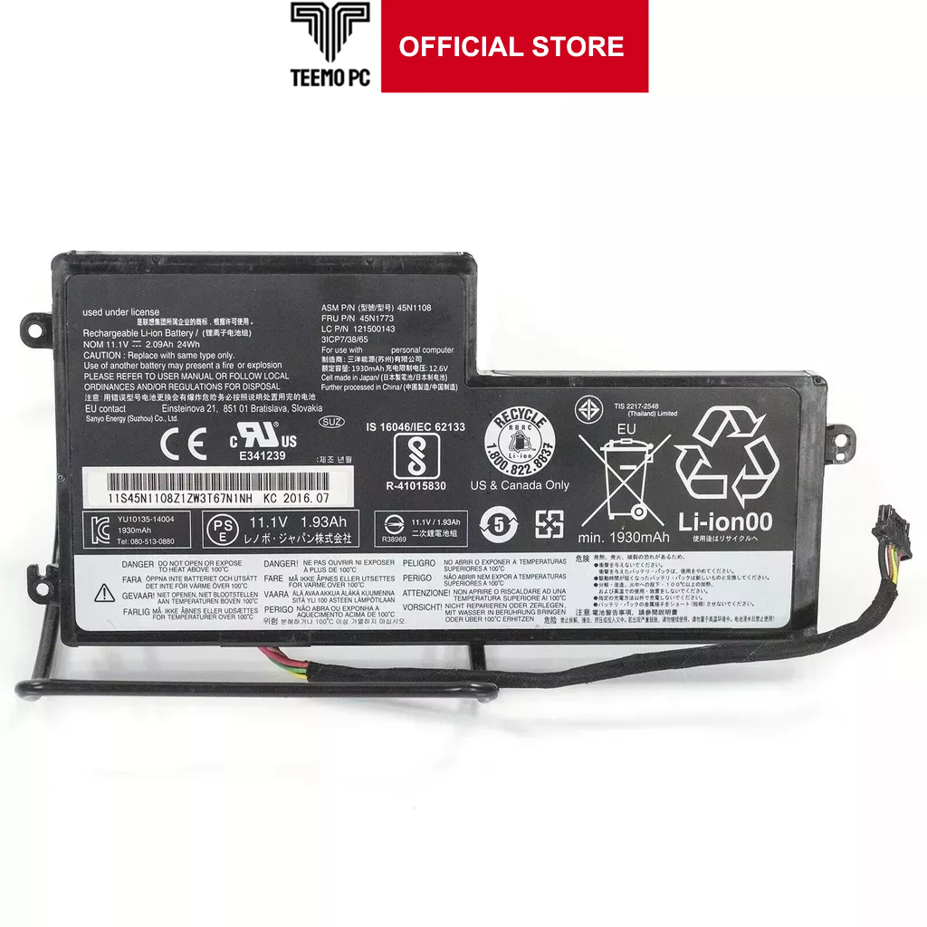 Pin Cho Laptop Lenovo Thinkpad X240 X250 X260 X270 S540 T440S S440 24Wh ...