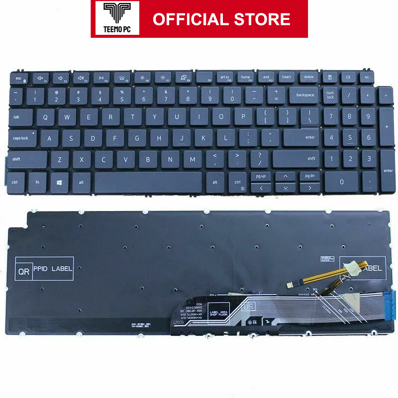 Bàn Phím Cho Laptop Dell Inspiron 15 5584 5590 5593 5594 5598 Us Black ...
