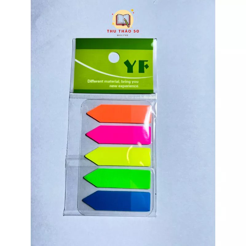 Note nhựa mũi tên đánh dấu trang, trình ký YF: xấp 100 tờ. - Văn phòng ...