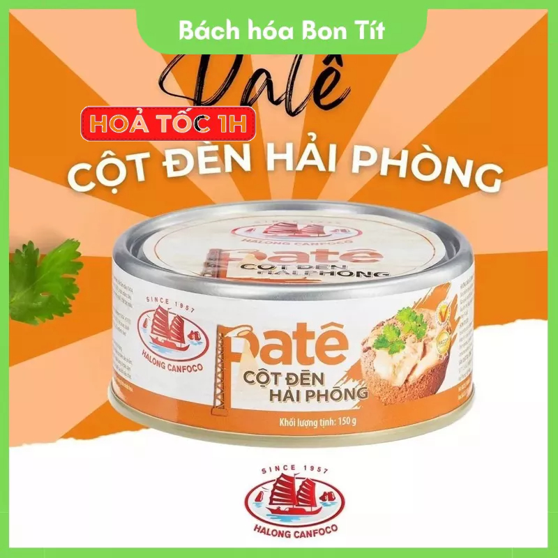 Pate Cột Đèn Hải Phòng 150g - Đồ Hộp Hạ Long | Shopee Việt Nam