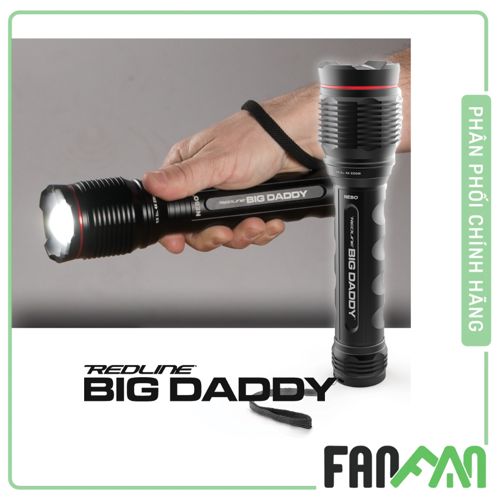 ĐÈN PIN CẦM TAY DÃ NGOẠI NEBO REDLINE BIG DADDY FLASHLIGHT 2000 LUMENS ...