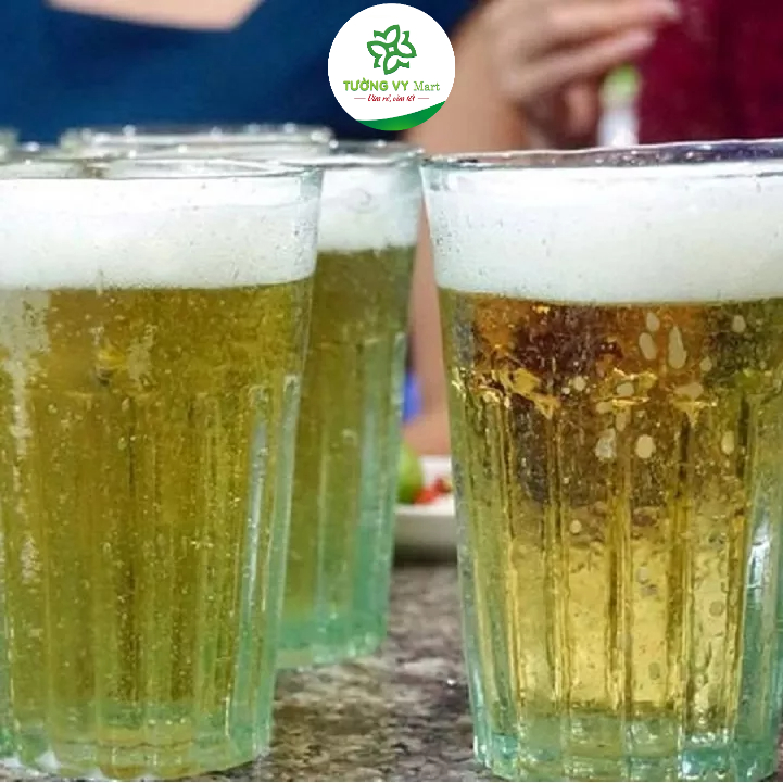 Ly thuỷ tinh uống bia, Cốc bia bọt thuỷ tinh Hà nội 330ml | Shopee Việt Nam