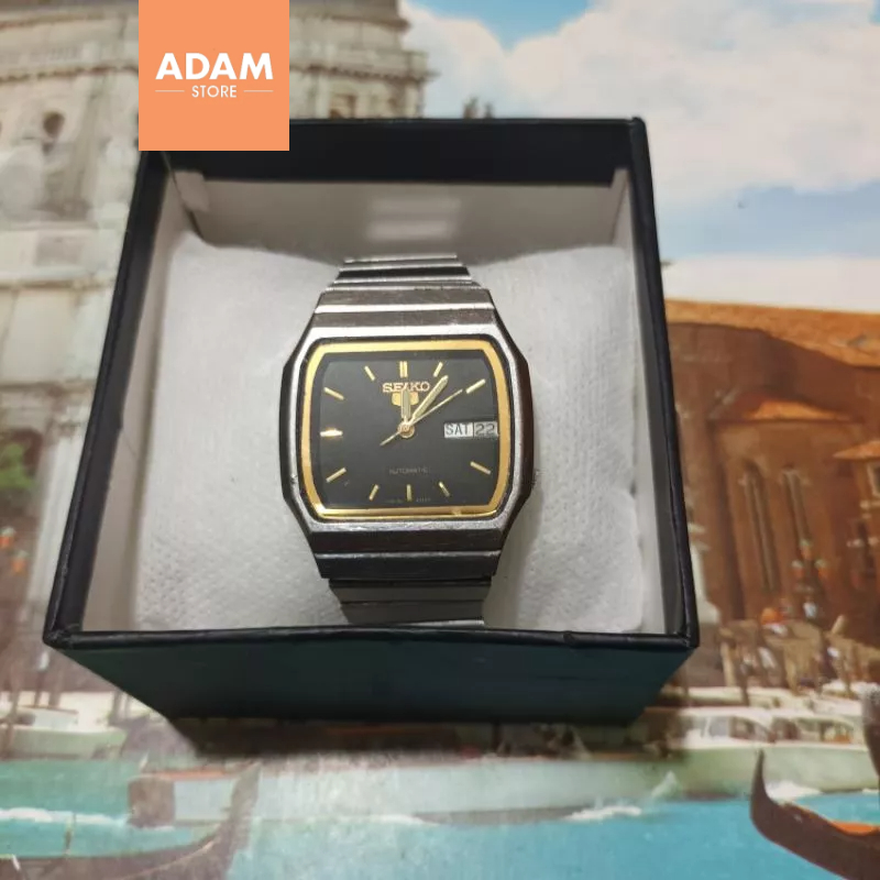 Đồng Hồ Seiko 5 Cổ mini mặt đen thủy vàng automatic 7009A, 6309A, 6319A ...