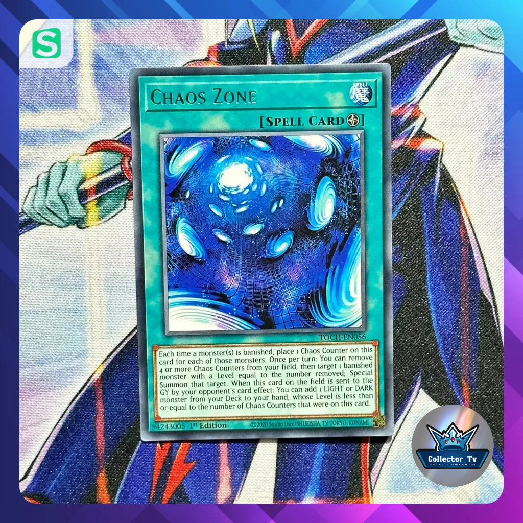 Thẻ bài YugiOh! (UK) TOCH-EN056; Chaos Zone; Rare | Shopee Việt Nam