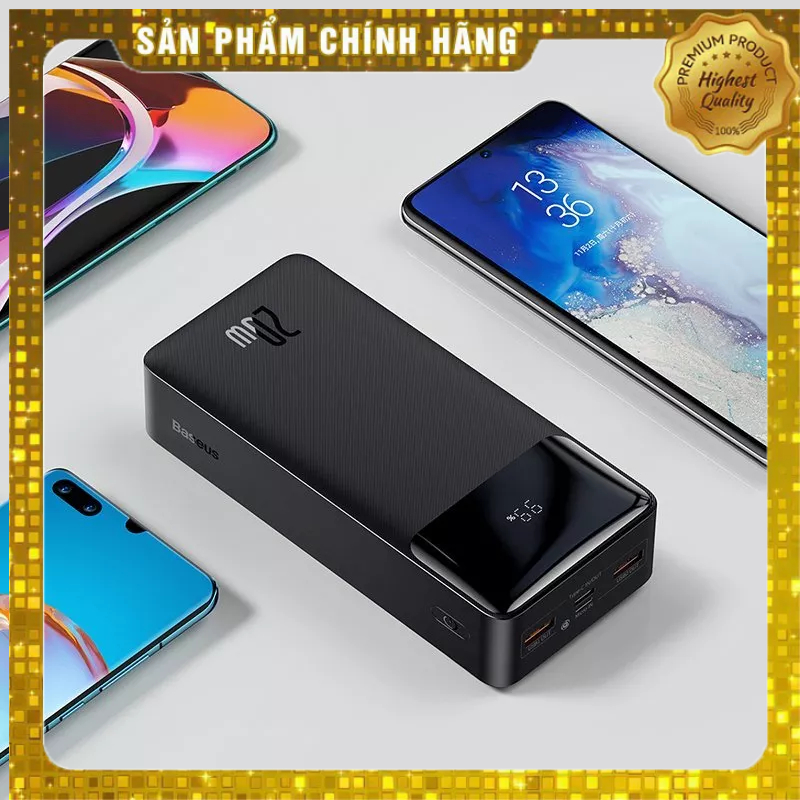 Sạc dự phòng Baseus 20000mah 30000mah Adaman Metal Digital Display Quick Charge, sạc nhanh 22.5W ...