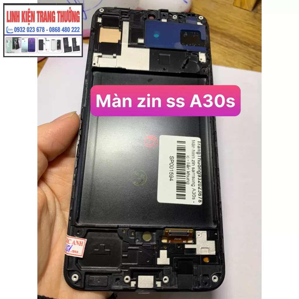 màn hình zin IC liền khung điện thoại sam sung a30s ( có bảo hành) tặng ...