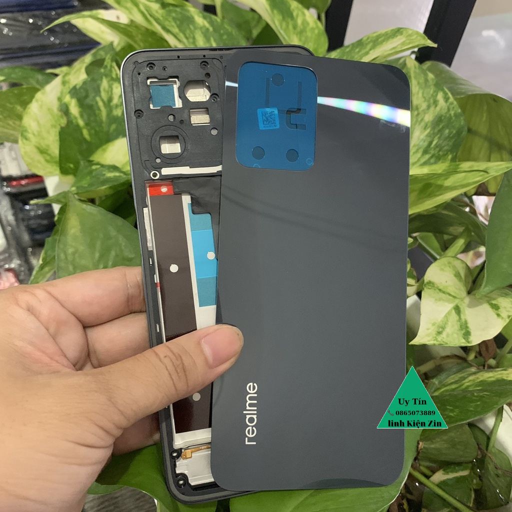 bộ vỏ realme C35 có kính cam và khe sim | Shopee Việt Nam