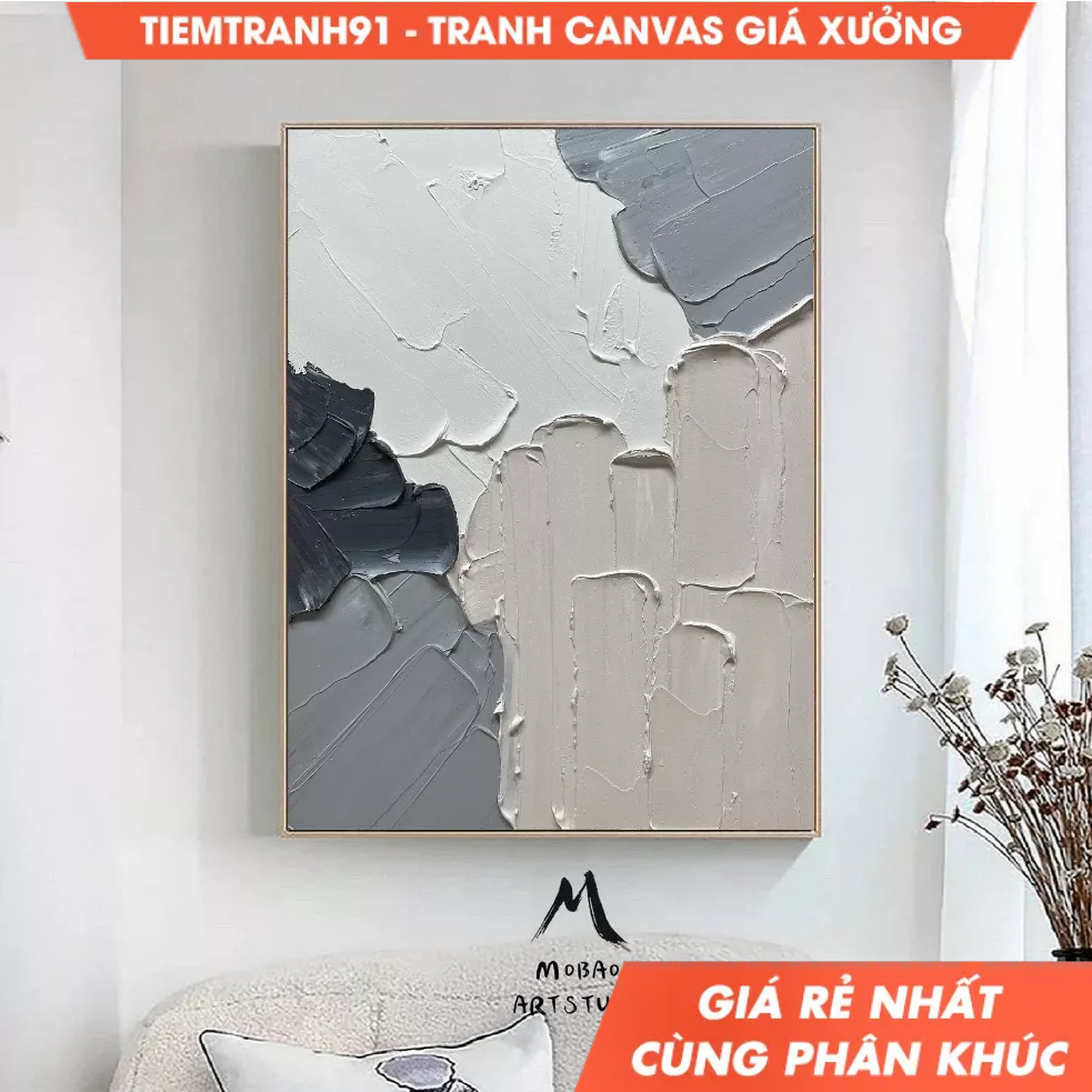 Tranh treo tường, Beige Minimalist Texture Art Neutral Textured ...