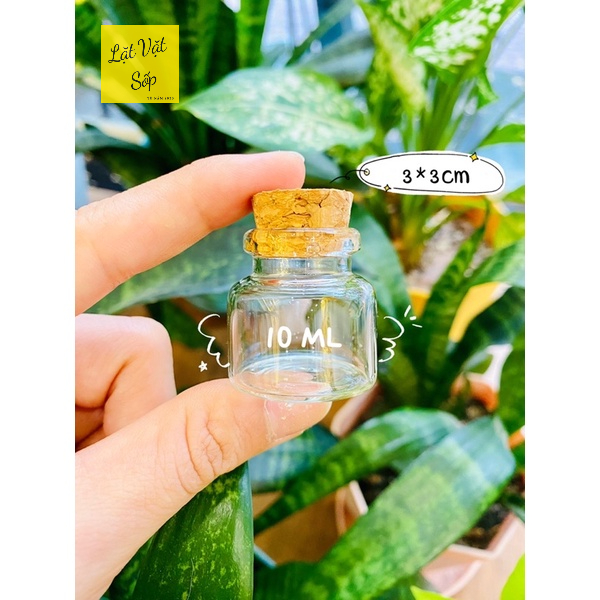 Lọ thuỷ tinh nút bần cao cấp dung tích lớn【10ml-15ml-20ml-25ml-30ml-40ml-50ml-60ml】 | Shopee ...