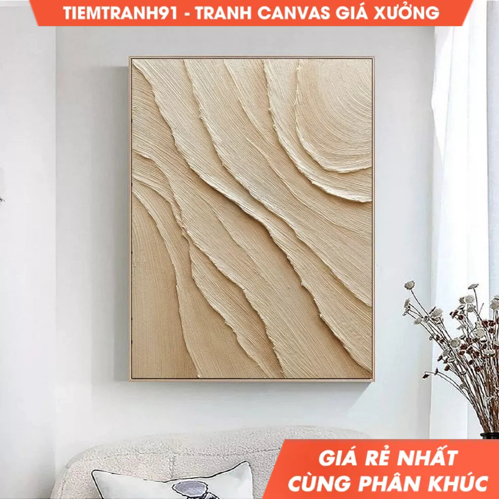 Tranh treo tường, Brown 3D Texture Painting Brown Minimalist Painting ...