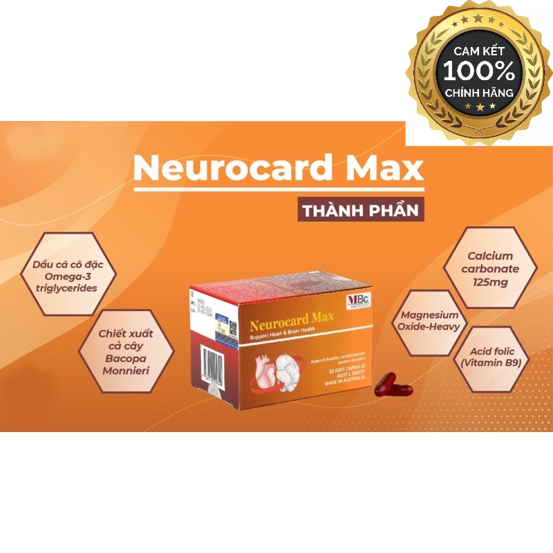 BỔ MẮT, BỔ NÃO, BỔ TIM NEUROCARD MAX (hộp 60 viên) | Shopee Việt Nam
