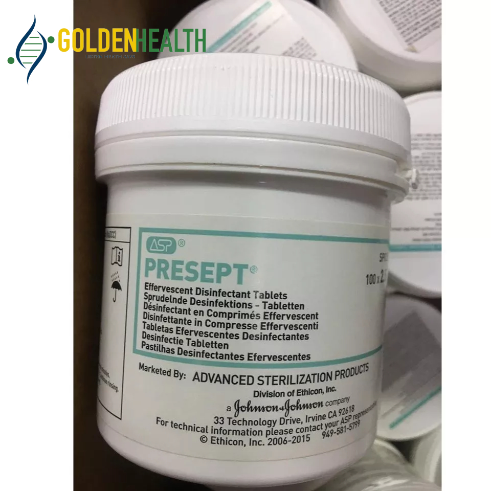 Viên nén Presept dùng khử khuẩn trong y tế (H/100 viên 2.5g) | Shopee ...