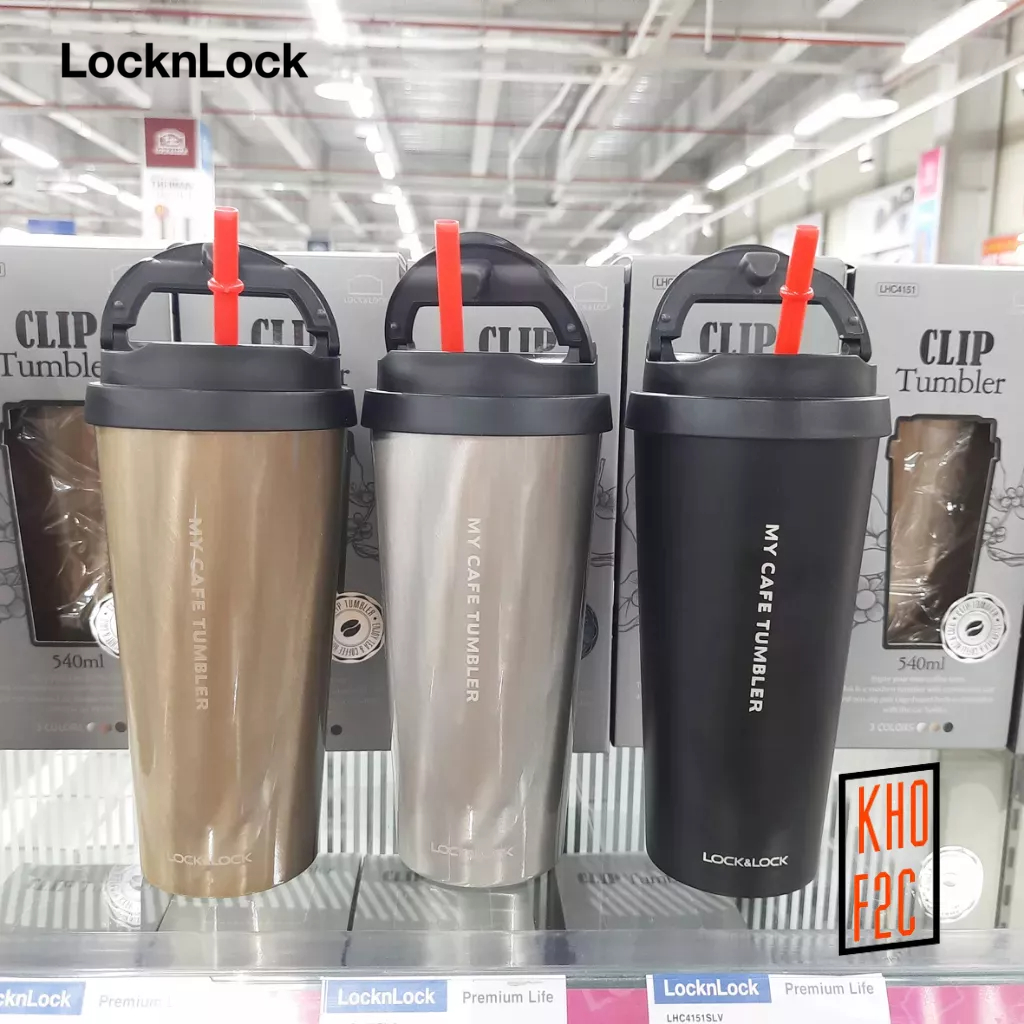 [LocknLock] Ly Giữ Nhiệt Inox 304 Clip Tumbler LHC4151 540ml Kèm Ống Hút - KHOF2C | Shopee Việt Nam