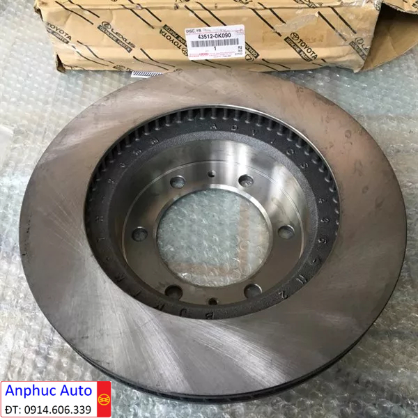 Đĩa thắng trước Fortuner 2016 mã Toyota 43512-0K090 (Cái) | Shopee Việt Nam