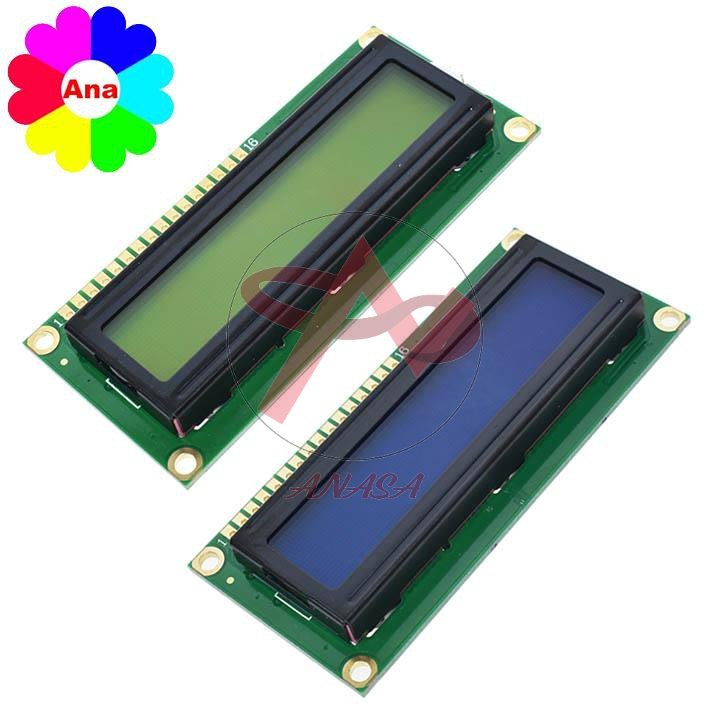 Module màn hình LCD 1602 màu xanh dương 5V dùng cho arduino, AVR ...