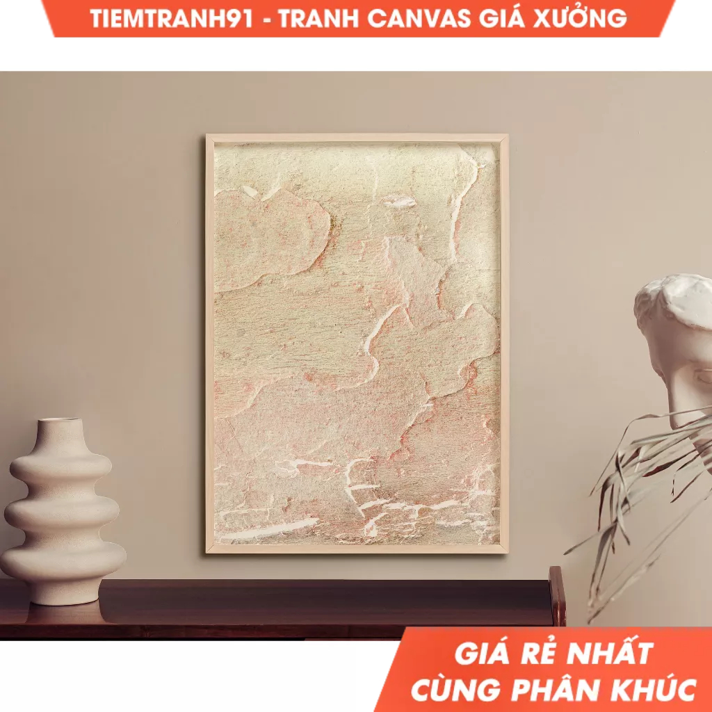 Tranh treo tường, Beige Abstract Texture Wall Art, Artful Boho Decor ...