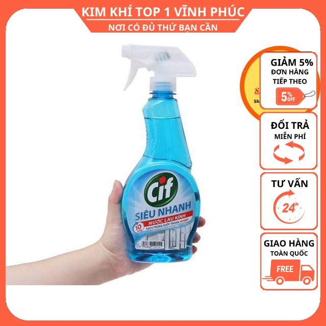 Chai nước rửa lau chùi vệ sinh kính Cif 520ml | Shopee Việt Nam