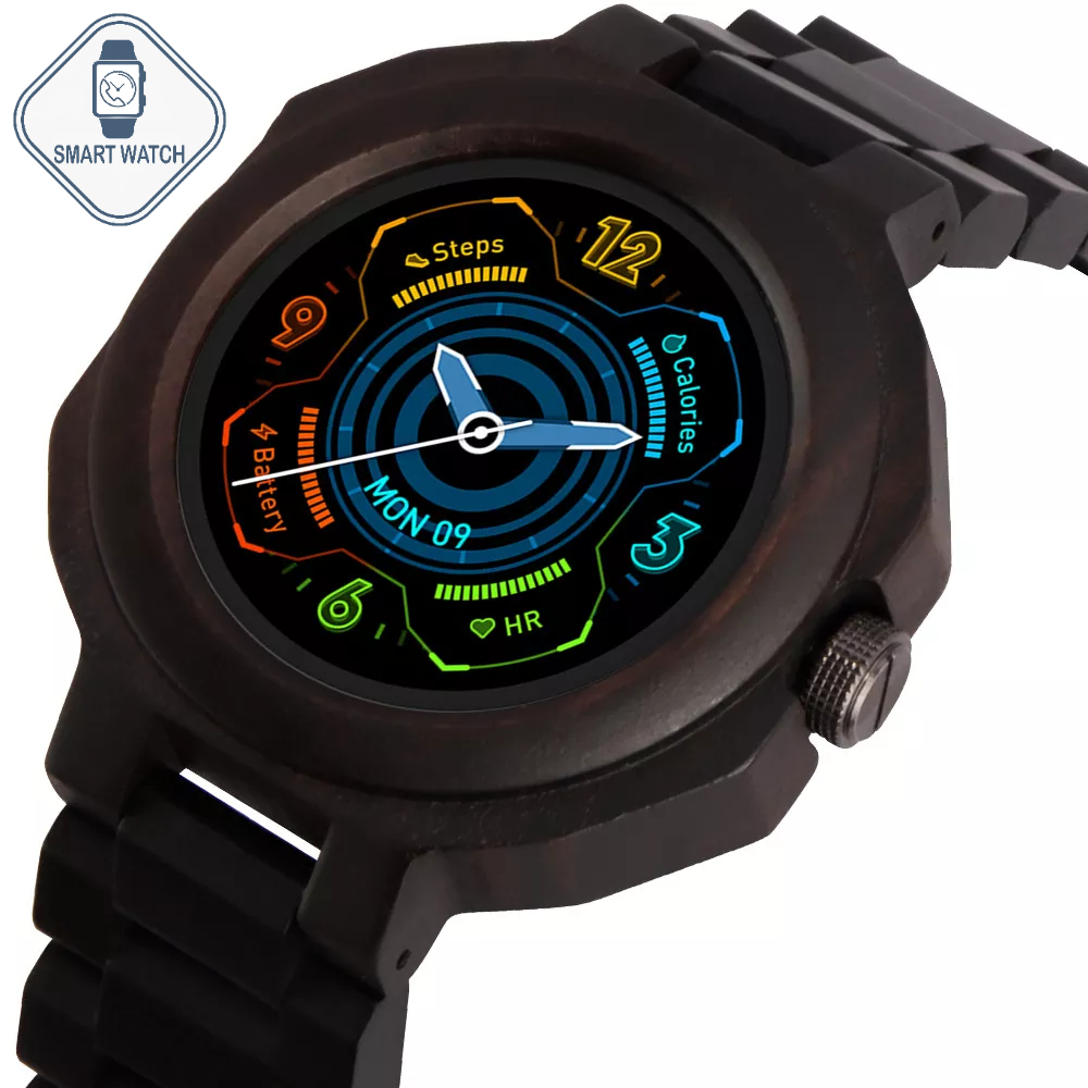 Đồng hồ thông minh bằng gỗ GS3 SmartWatch HD màn hình lớn phù hợp với ...