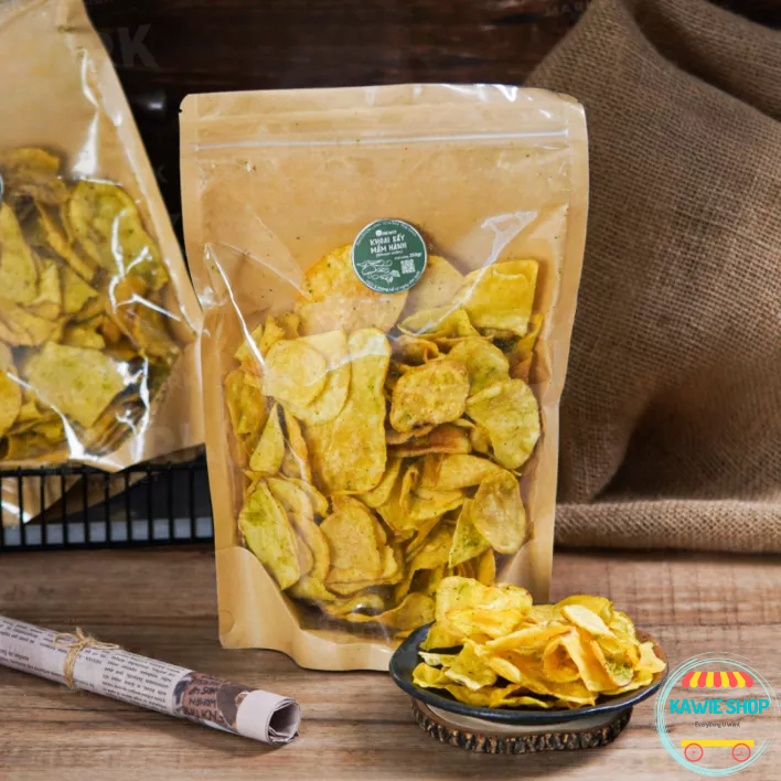 [HIFARM] Khoai Lang Mắm Hành giòn rụm mặn mặn, ngọt ngọt, cay cay-Gói ...