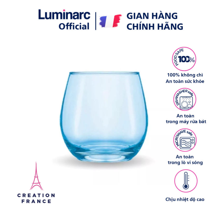 Bộ 6 cốc (ly) thủy tinh thấp Luminarc Maine 320ml V4588 | Hàng chính hãng | Shopee Việt Nam