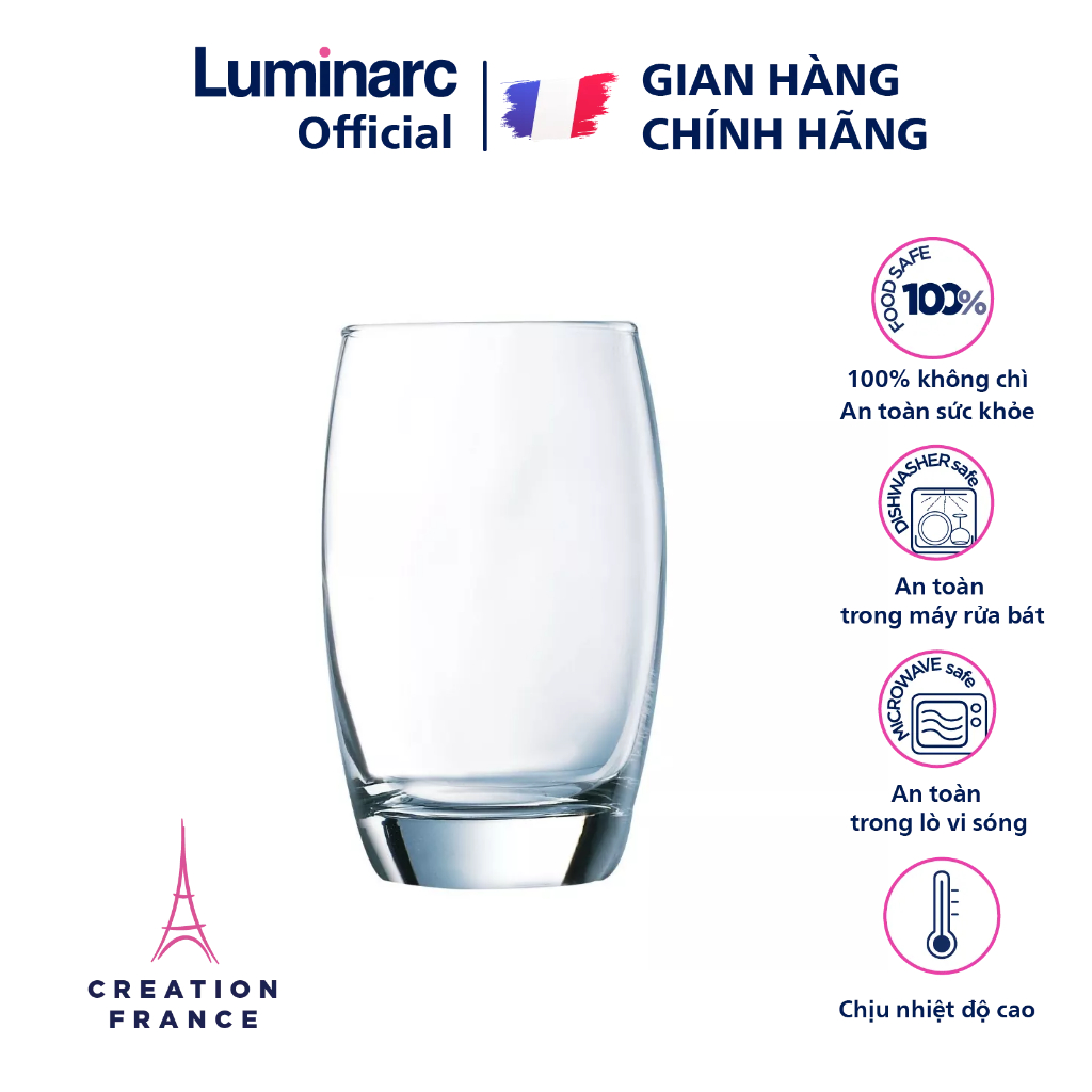Bộ cốc (ly) thủy tinh Luminarc Salto 6 chi tiết 350ml - G2560 | Hàng chính hãng | Shopee Việt Nam