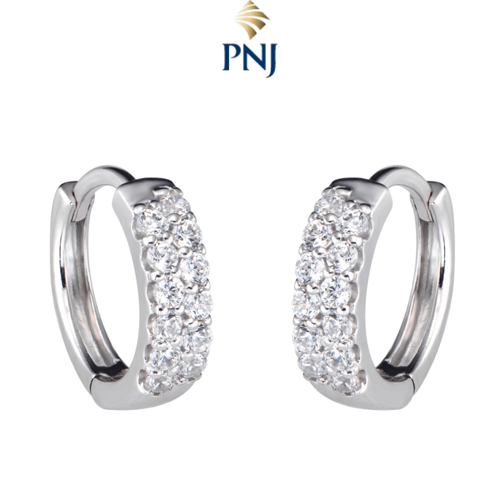Bông tai Bạc đính đá CZ PNJSilver XM00K000163 | Shopee Việt Nam
