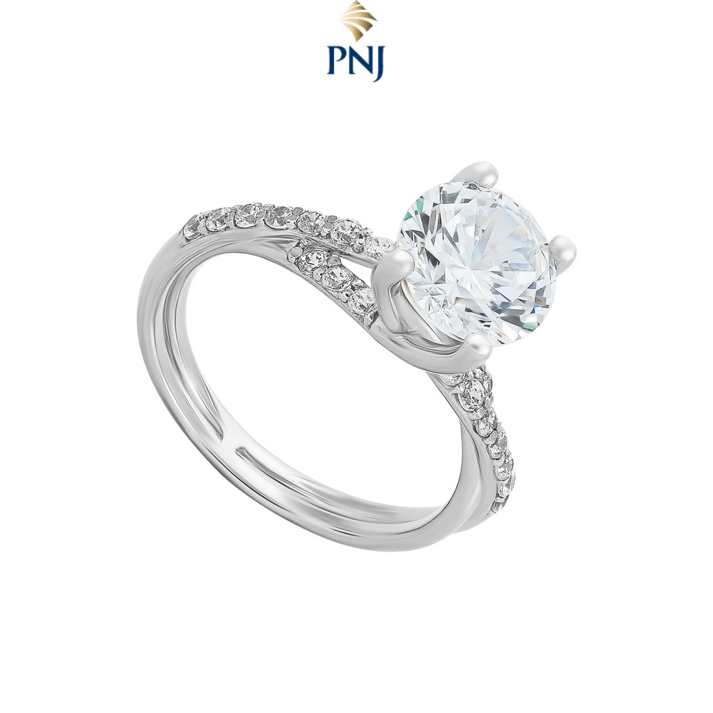 Nhẫn Bạc đính đá CZ PNJSilver XMXMK000157 | Shopee Việt Nam