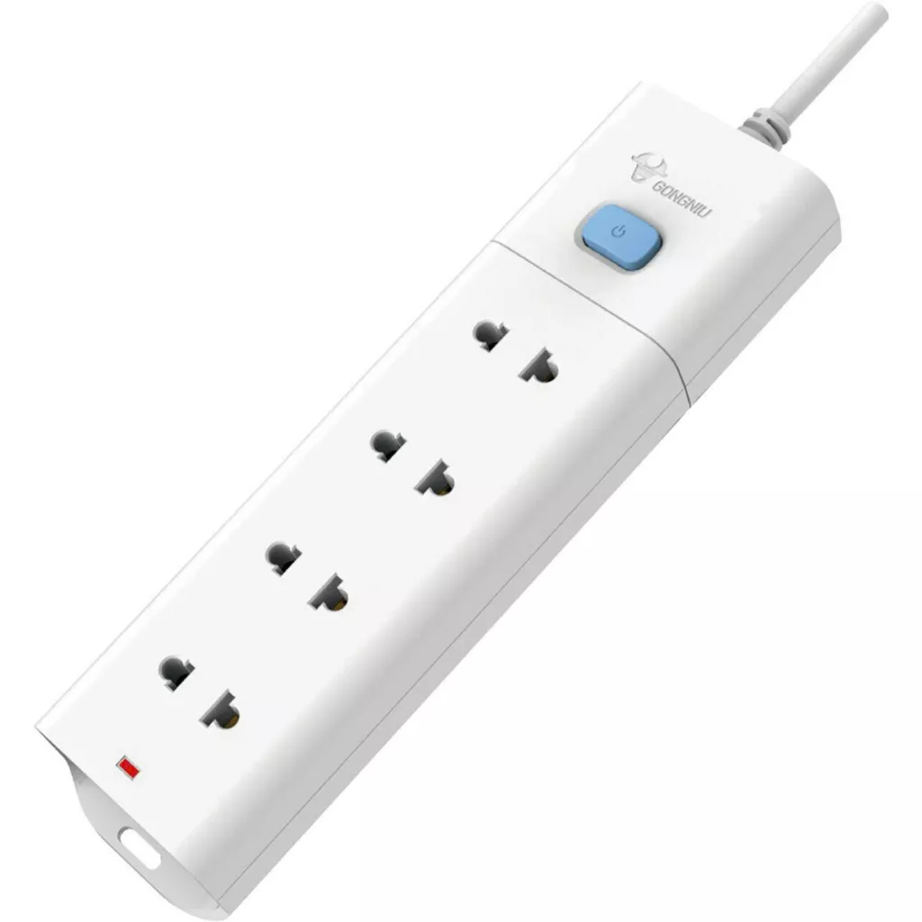 Ổ cắm 4 lỗ 1 công tắc dây 3m Gongniu GNVN-V1040-30 / Ổ cắm 4 lỗ 1 công ...