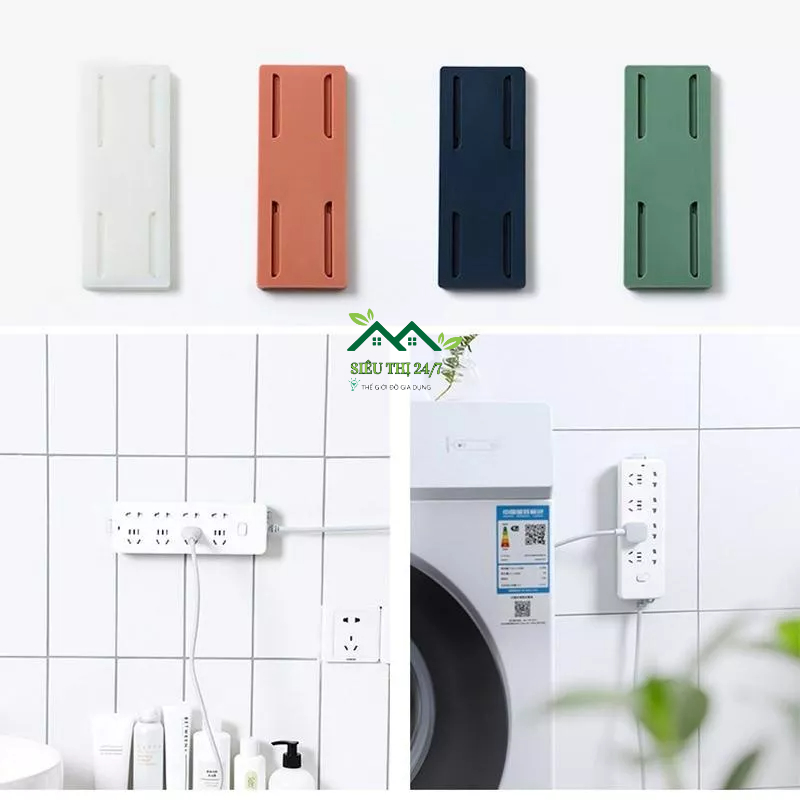 Miếng Dán Tường Treo Ổ Cắm Điện, Modem wifi /Giá đỡ ổ cắm điện gắn ...