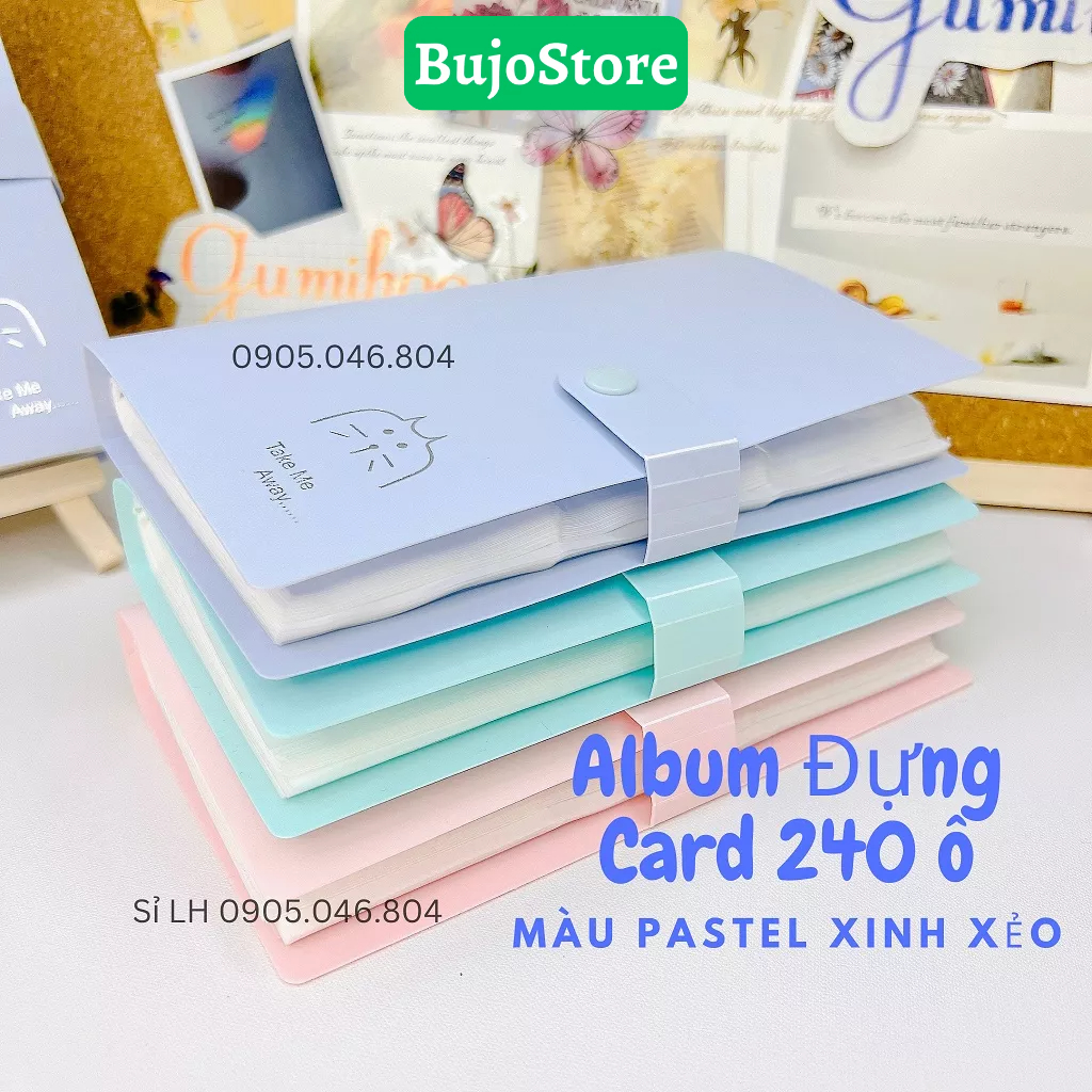 Album ảnh 6x9 240 ô trong suốt đựng lomo card Kpop | Shopee Việt Nam