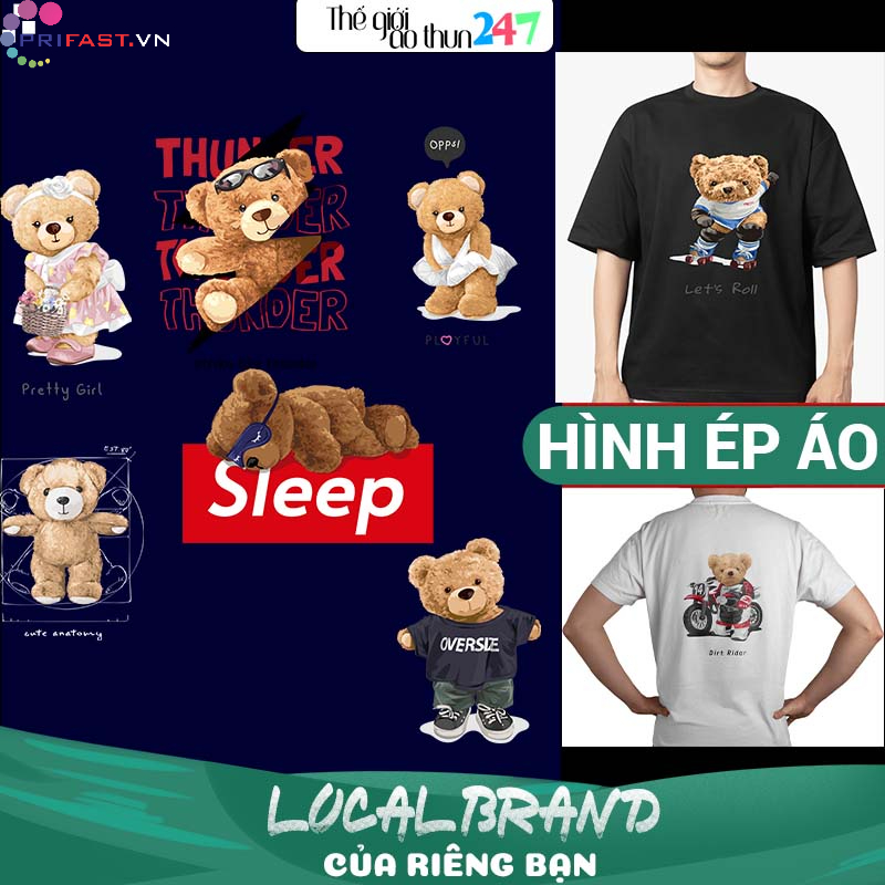 [Hình ủi nhiệt] - Hình Gấu Teddy TD12 in bằng bàn ủi, bàn là | Shopee ...