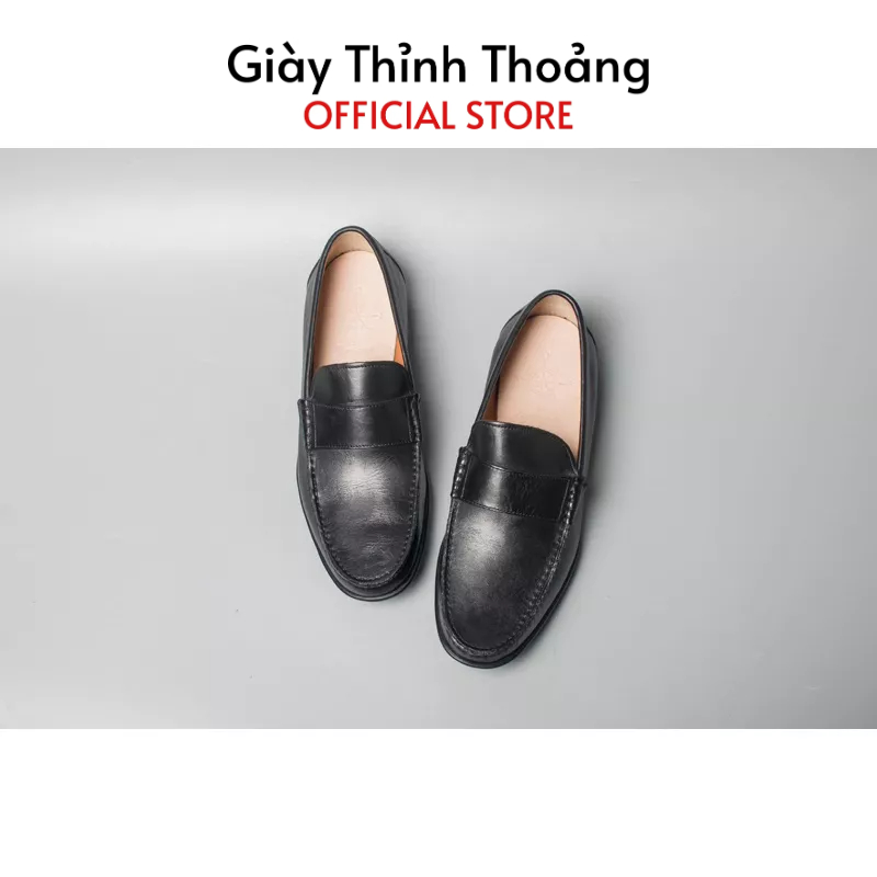 Giày Lười Nam Kiểu Dáng Loafer Khâu Thủ Công Chất Liệu Da Bê Nhập Khẩu ...