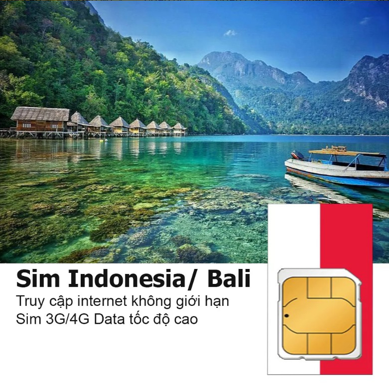 Sim du lịch Bali - Sim du lịch Indonesia data tốc độ cao 4G | Shopee ...