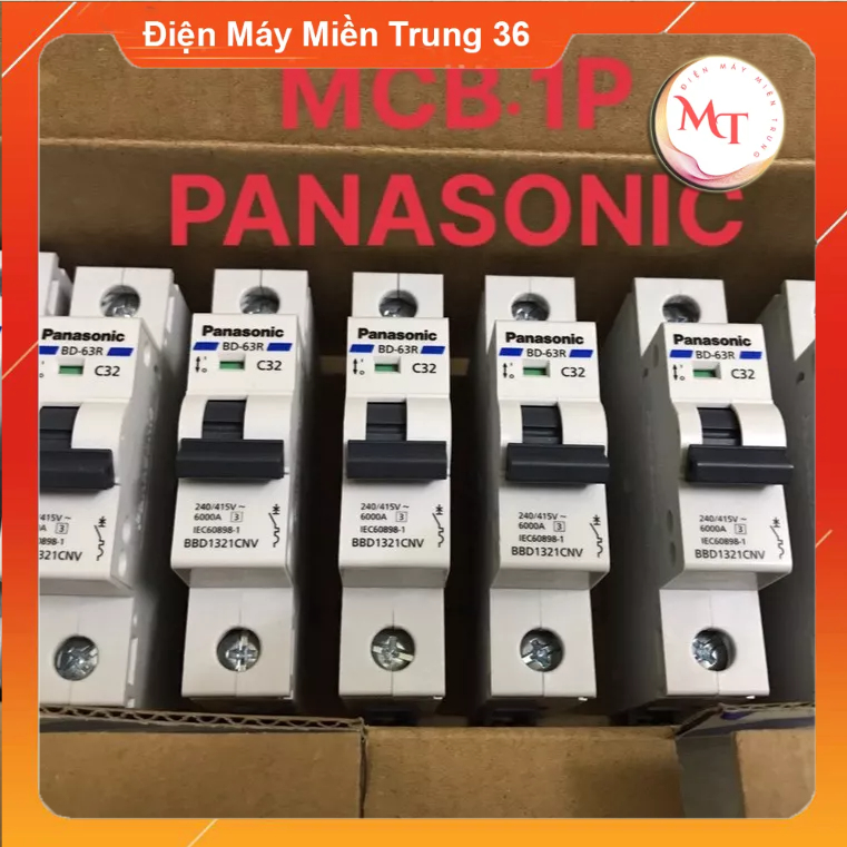 Panasonic - Cầu dao Aptomat MCB CB 1 Tép 1P 1 Pha Panasonic 10A 16A 20A 25A 32A 40A cam kết ...