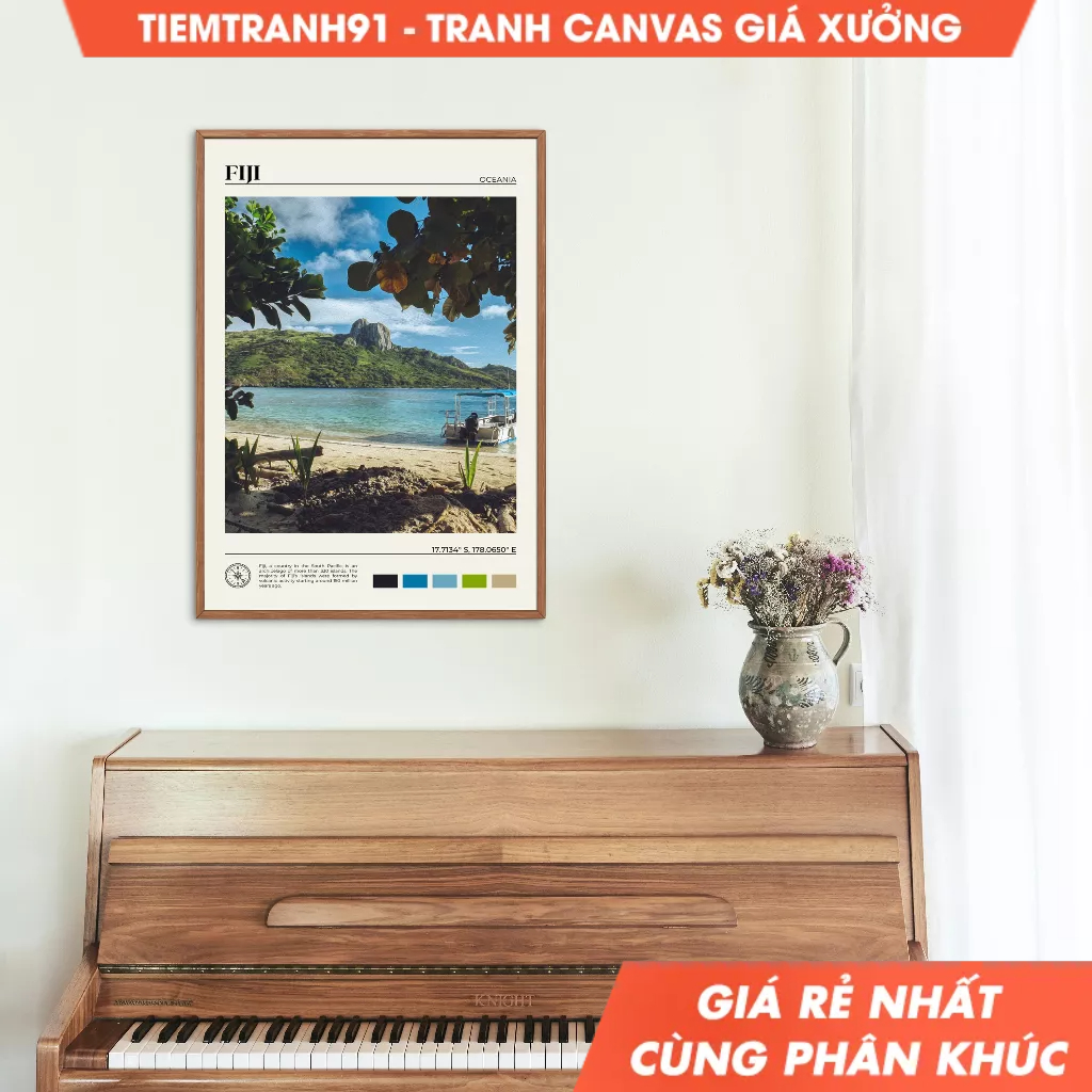 Tranh treo tường, Oil Paint, Fiji Wall Art, Fiji Poster, Fiji Photo ...
