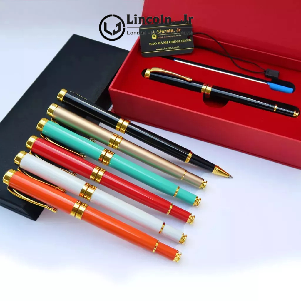 Bút ký cao cấp Lincoln Jr 010, đầu bi mực nước, thay ruột khi hết mực ...
