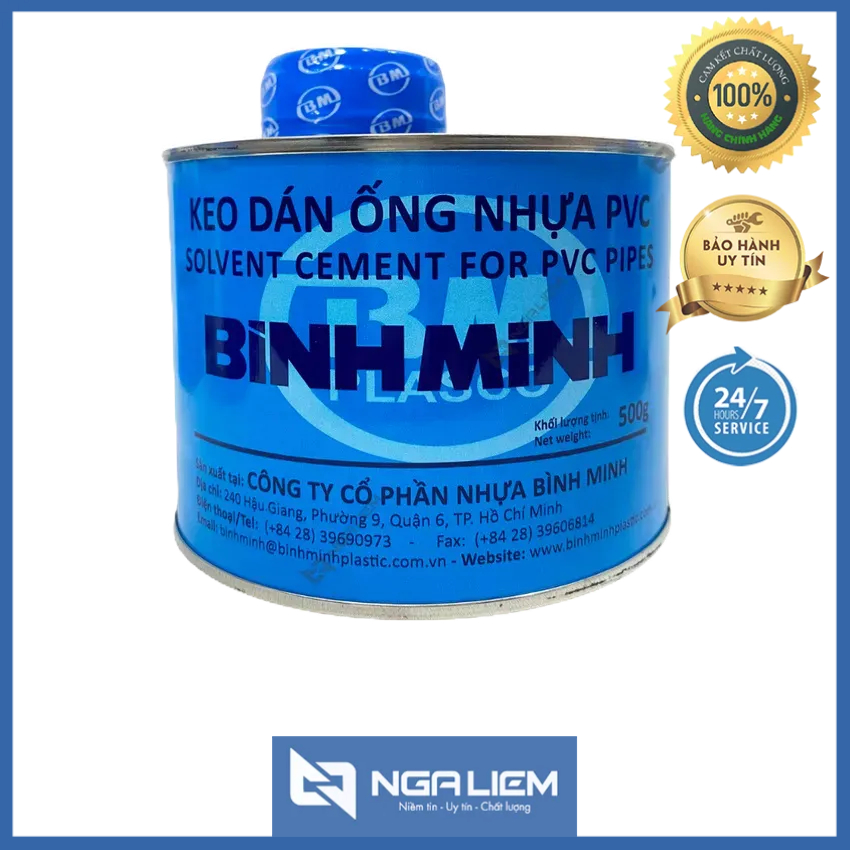 Keo Dán Ống Nhựa PVC BÌNH MINH (200gr, 500gr, 1kg) [Hàng chính hãng giá ...