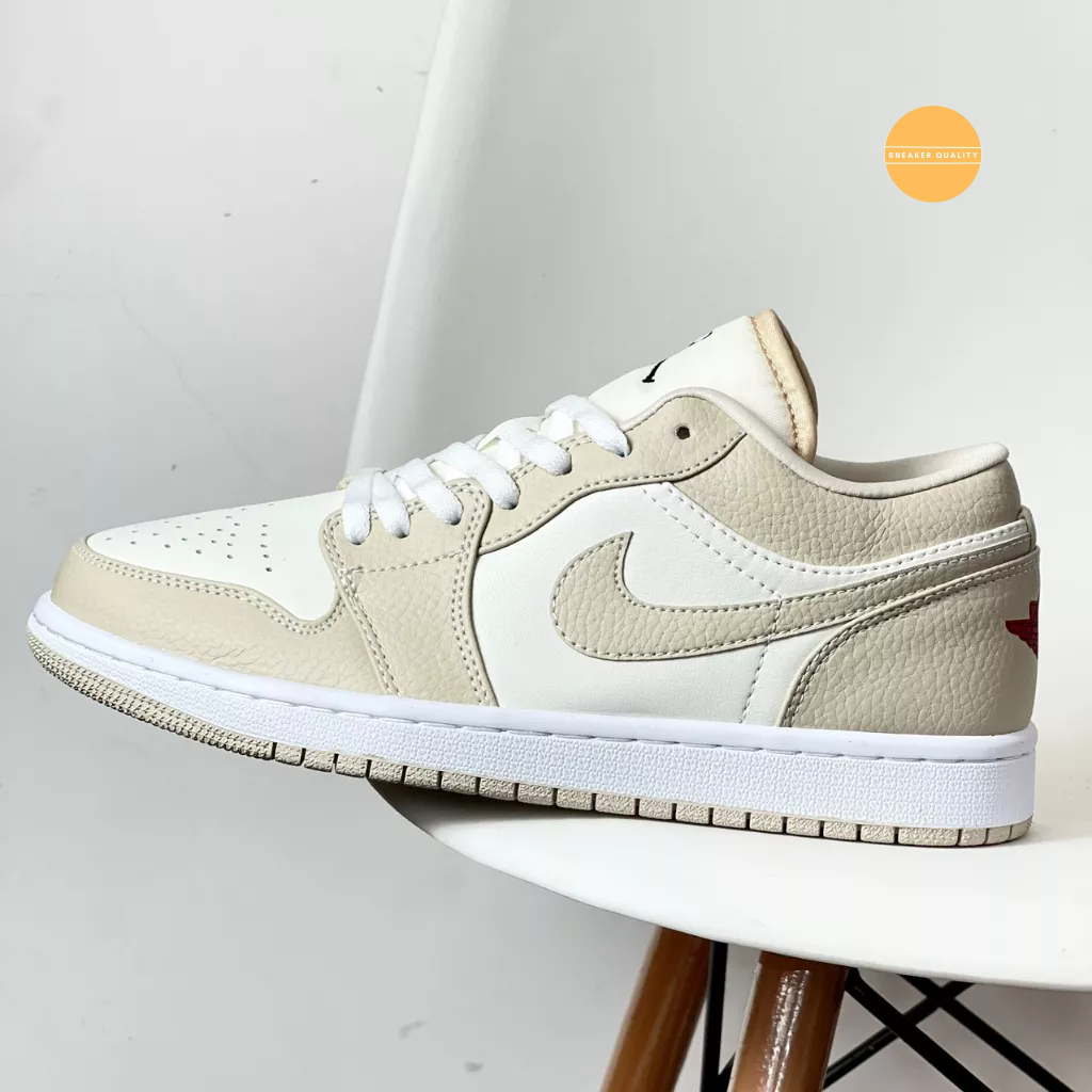 Giày Air Jordan 1 Low Sail Rattan University Red | Fullbox - BẢN CAO ...