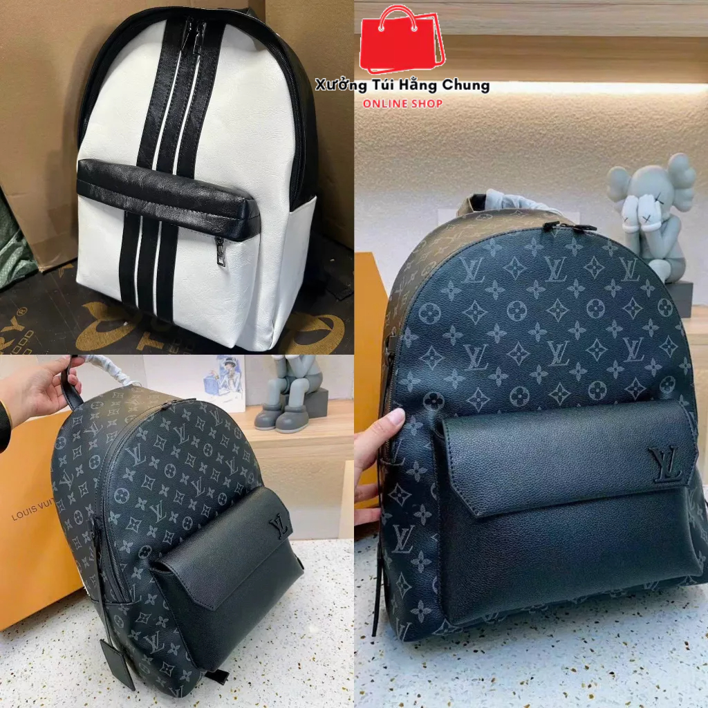Balo Lv da pu cao cấp màu đen size 40 mẫu mới cực hot 2023 | Shopee ...