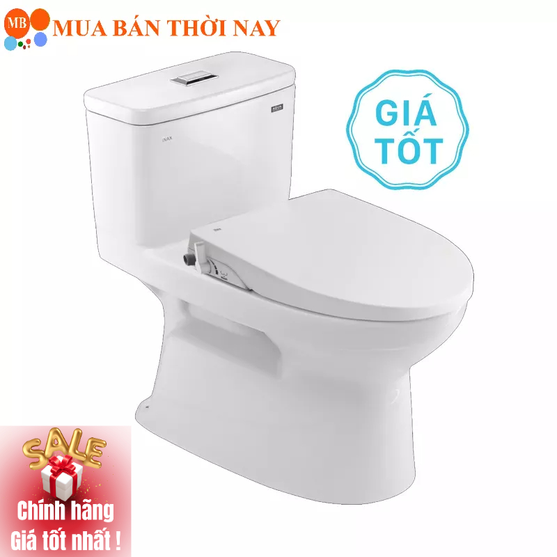 Bồn cầu 1 khối INAX C-969VN nắp đóng êm CF-500VS, Bồn cầu nắp rửa cơ C ...