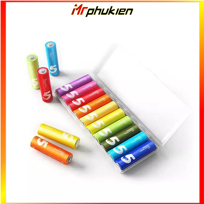 Pin Xiao.mi AA ZI5, AAA ZI7 Bảy sắc cầu vồng ( Hộp 10 viên) pin dùng 1 lần, Mrphukien. | Shopee ...