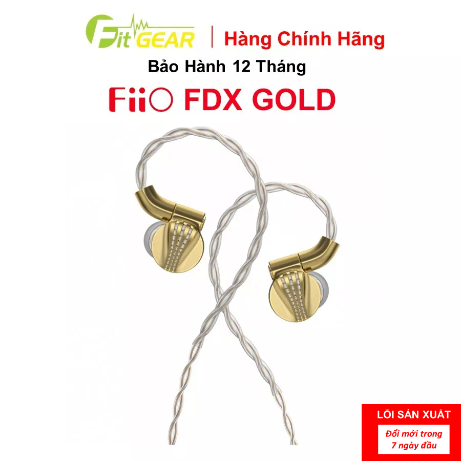 Tai Nghe Cao Cấp Fiio FDX Gold - Tráng Vàng 24k - Limited | Shopee Việt Nam
