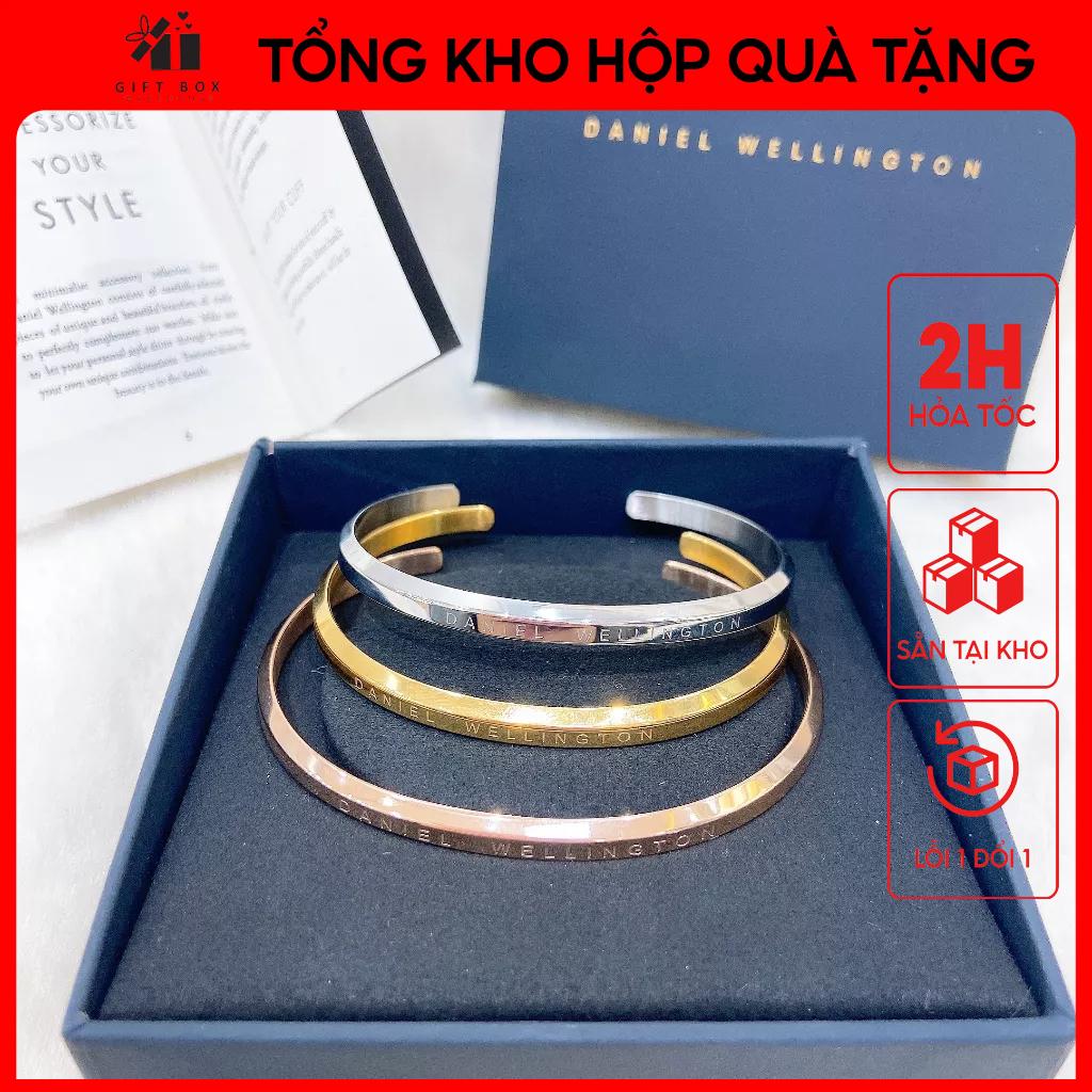 Vòng tay cuff DW V1 lắc tay cặp đôi titan - vòng tay daniel wellington ...