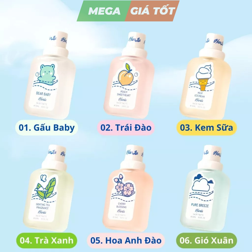Bodymist Nam Nữ HanLu Chính Hãng, Xịt Thơm Body Mist 50ml Hương Trái ...
