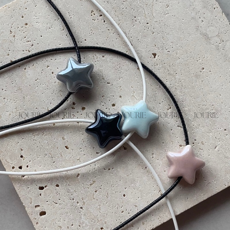 Vòng cổ dây vải LITTLE STAR nhiều màu đơn giản Minimal A- JOURIE ...